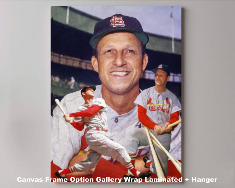 Stan Musial St Louis Cardinals MLB Baseball Outfielder Art Print 1AM3 ...