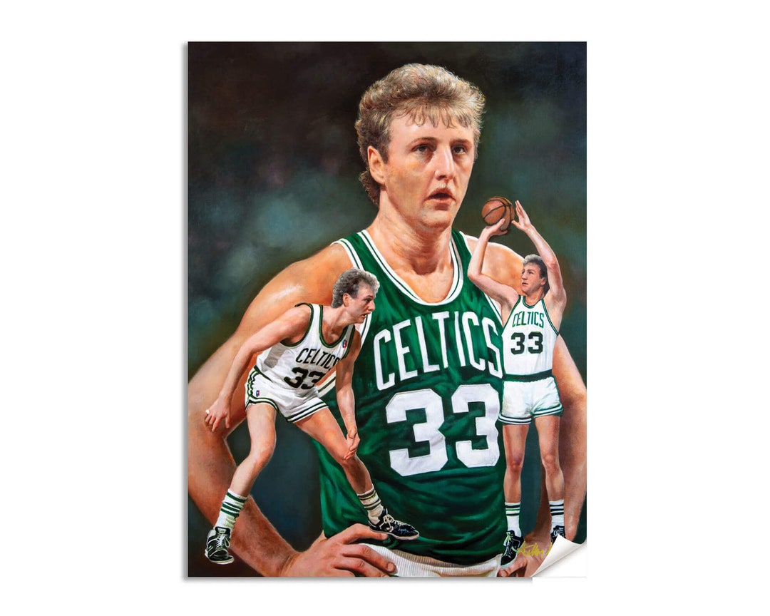 Larry Bird Boston Celtics NBA Basketball Player Hall of Fame Art Print ...