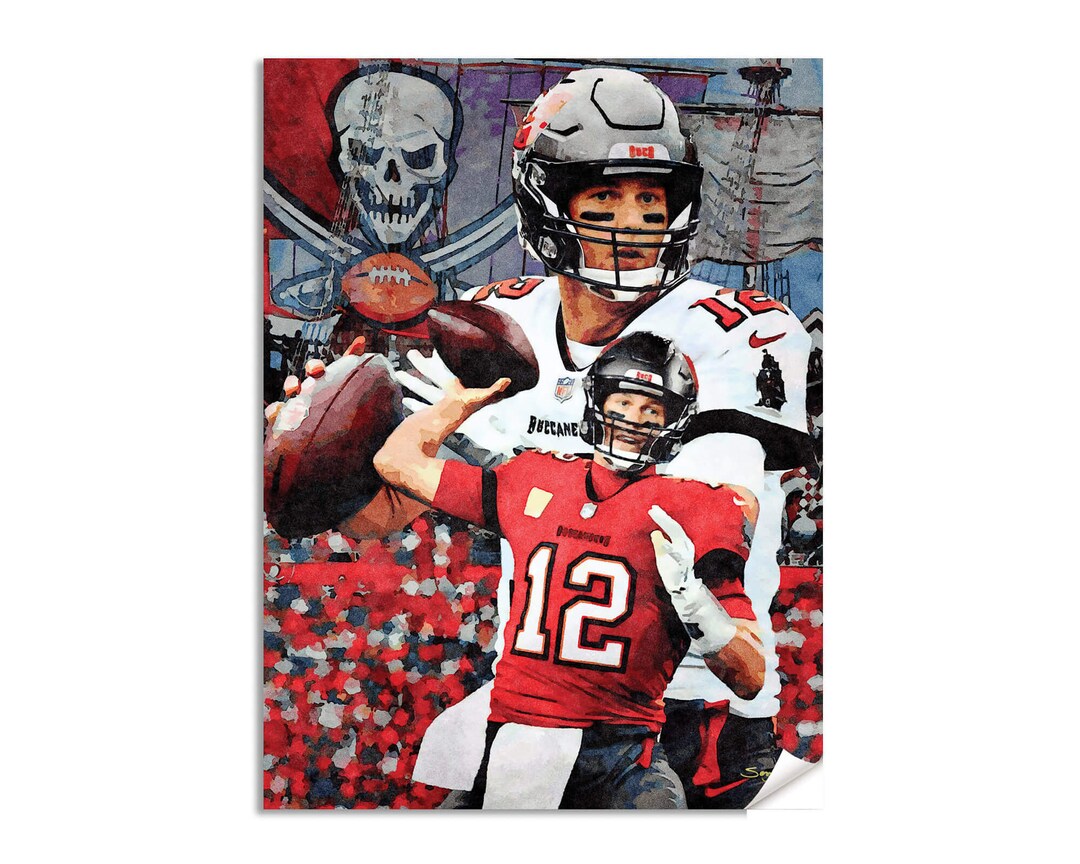 Tom Brady Tampa Bay Buccaneers Bucs Quarterback NFL Football Hall of ...