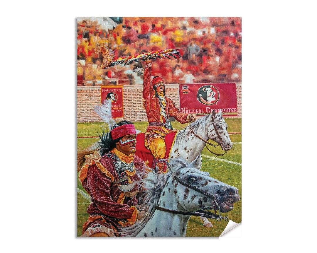 Chief Osceola Riding Renegade Florida State Seminoles FSU NCAA College ...