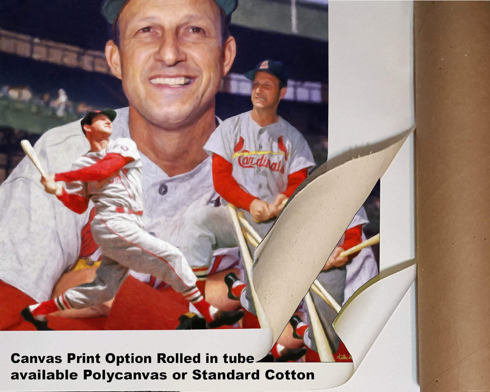 Stan Musial St Louis Cardinals MLB Baseball Outfielder Art Print 1AM3 ...