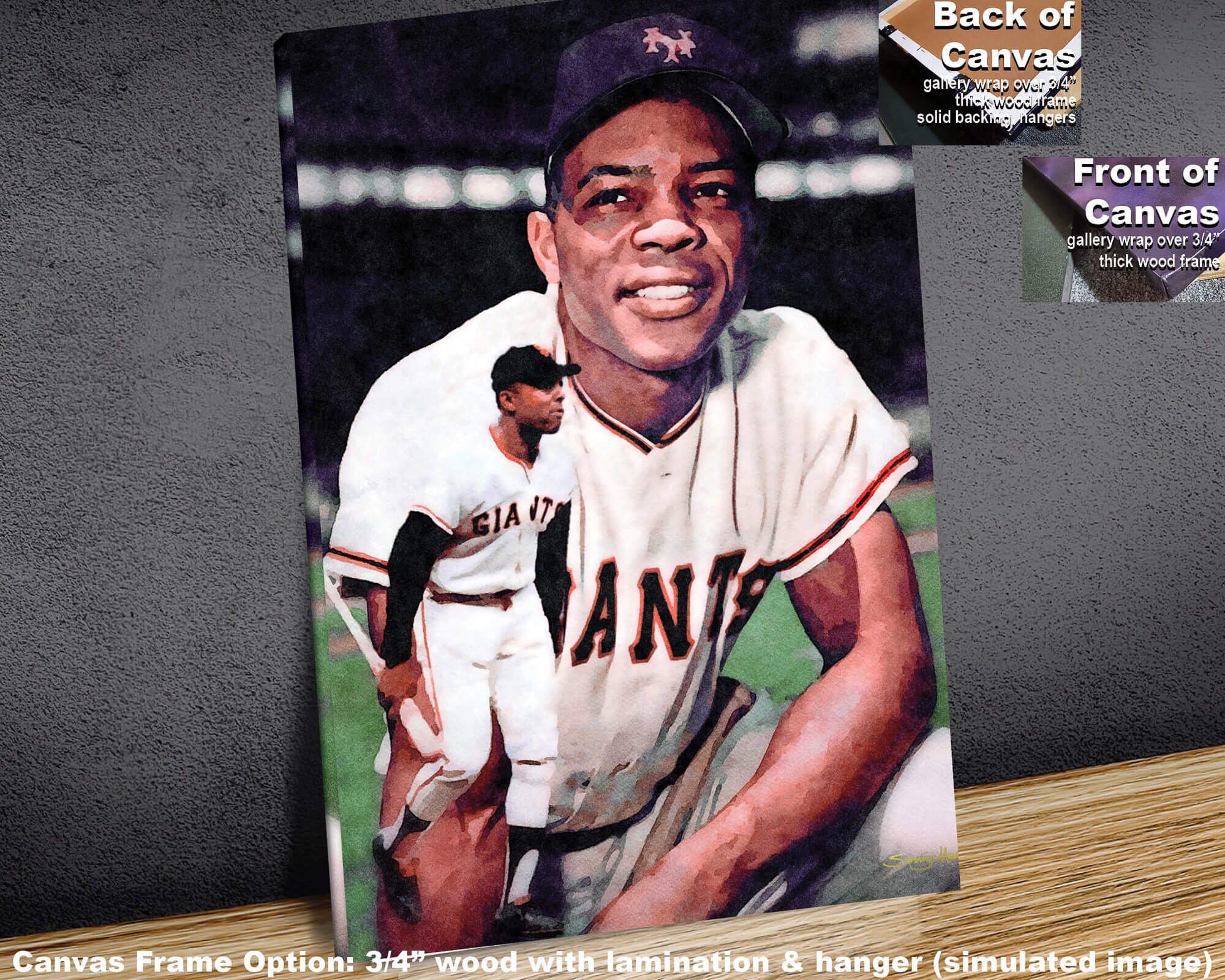 Willie Mays San Francisco Giants SF MLB Baseball Outfielder Art Print 1WC2 Choices 8x10-40x50 - Etsy