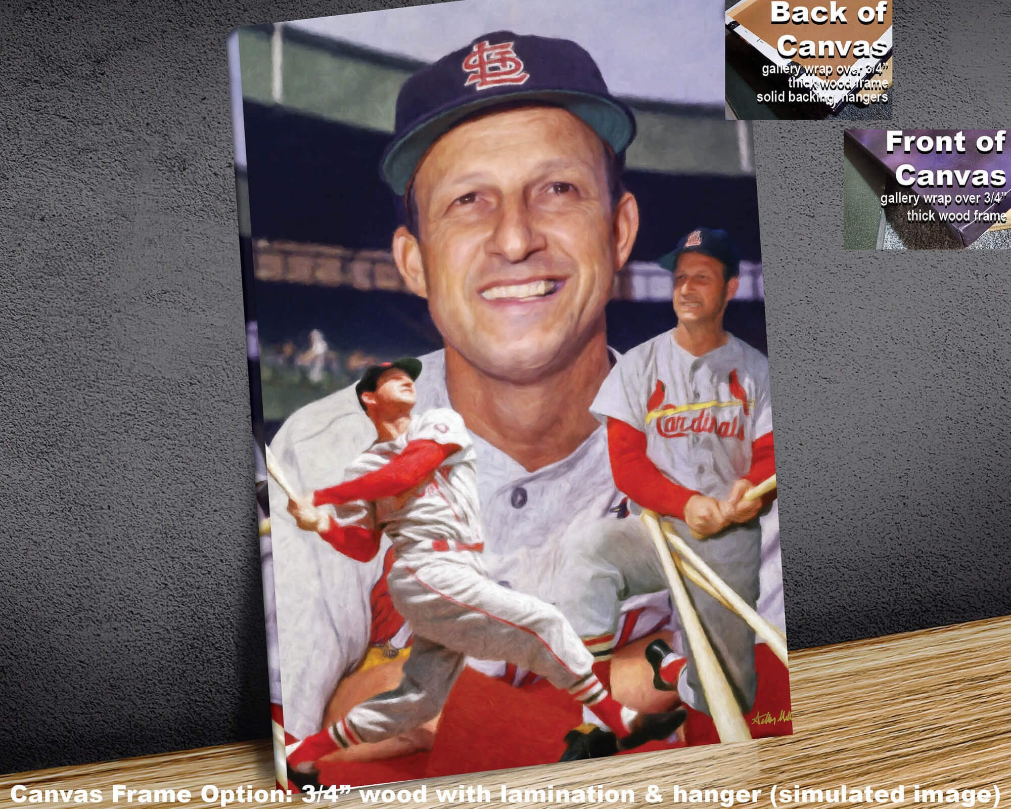 Stan Musial St Louis Cardinals MLB Baseball Outfielder Art Print 1AM3 ...