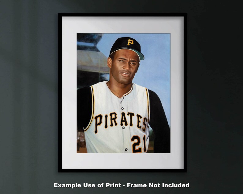 Roberto Clemente Pittsburgh Pirates MLB Baseball 1st First Base Art ...