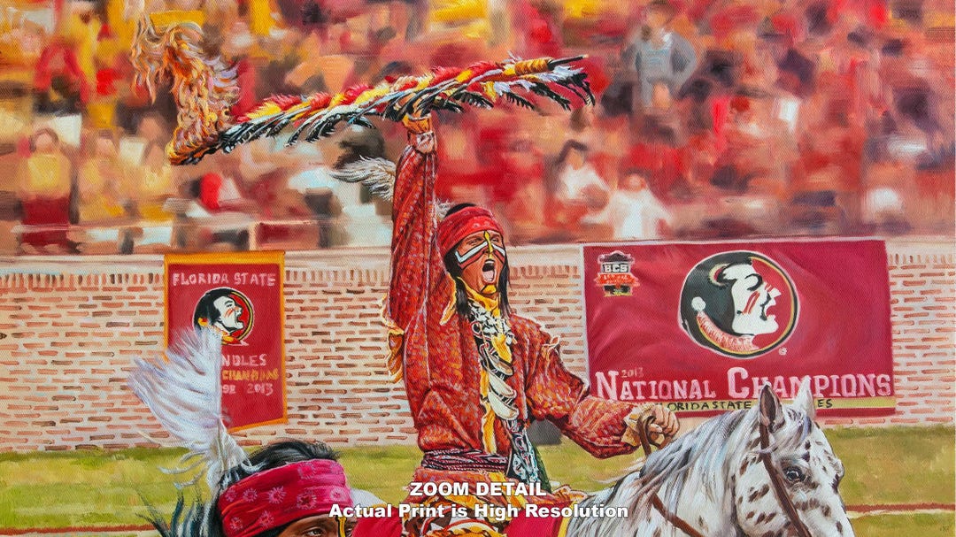 Chief Osceola Riding Renegade Florida State Seminoles FSU NCAA College ...