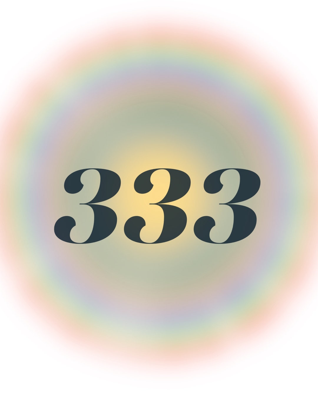 Angel Number Poster, 333 Poster, 333 - Etsy