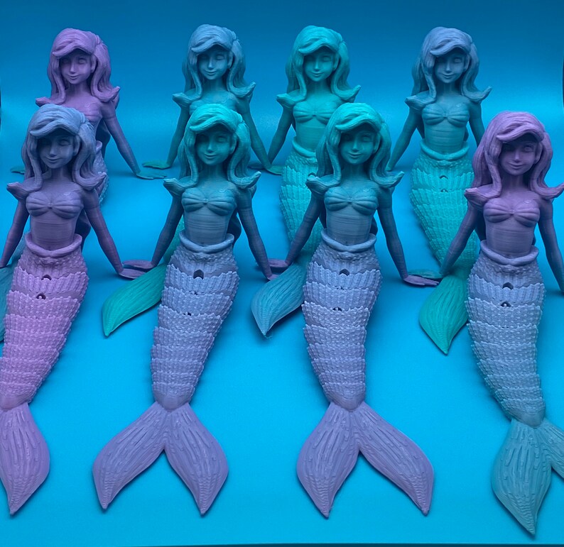 The Little Mermaid Articulating Ariel 3D Print - Etsy