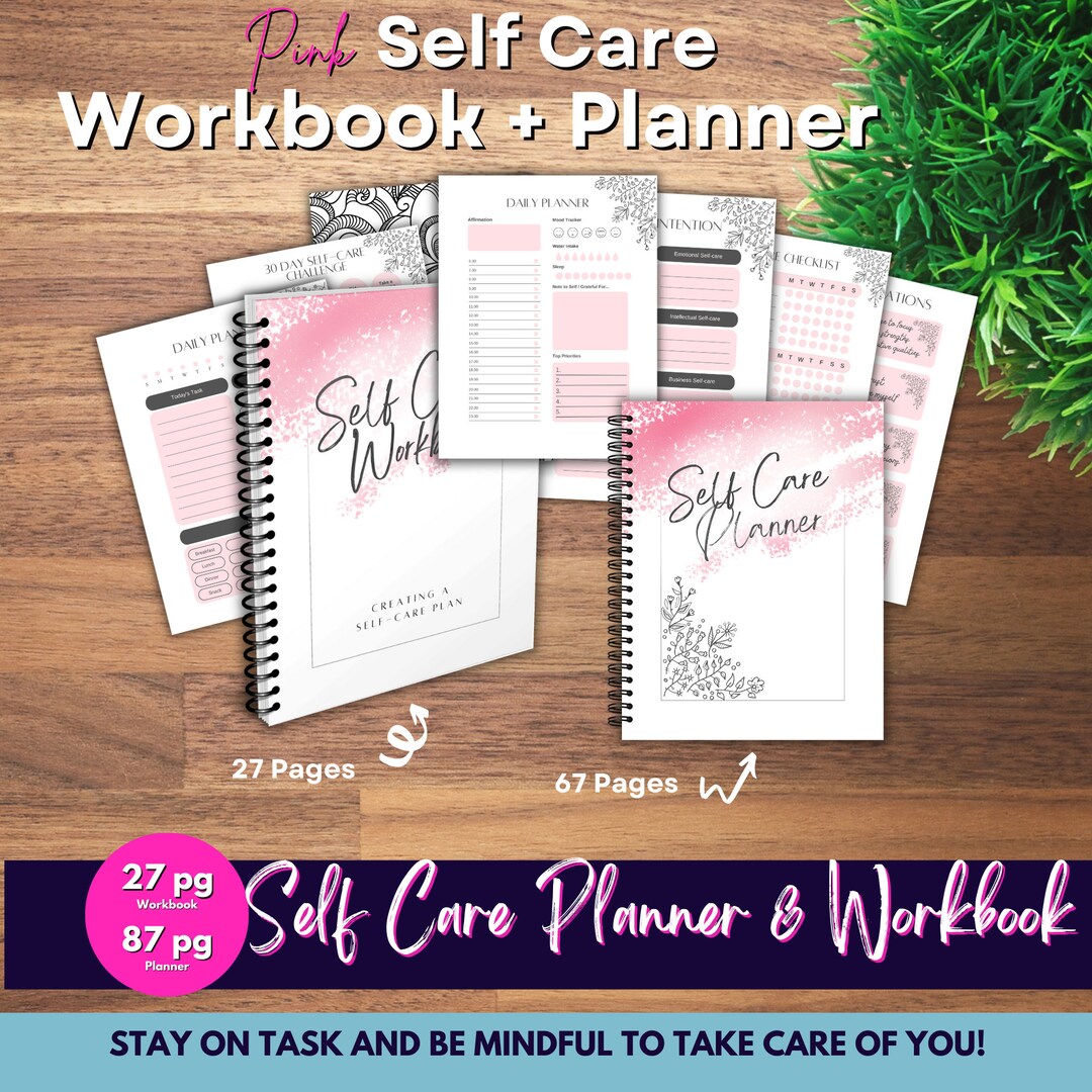 Digital Self-care Workbook and Planner - Etsy
