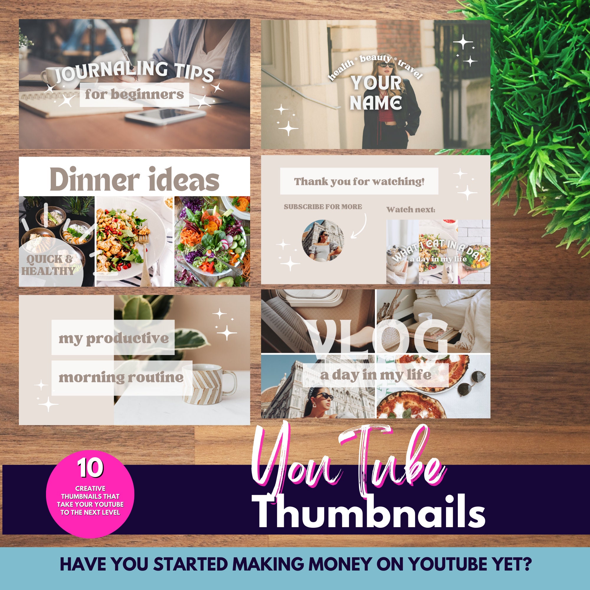 10 Youtube Thumbnail Templates Customizable Video Thumbnail Designs ...