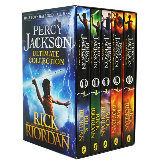 Percy Jackson Collection 5 Books Box Set by Rick Riordan | Etsy