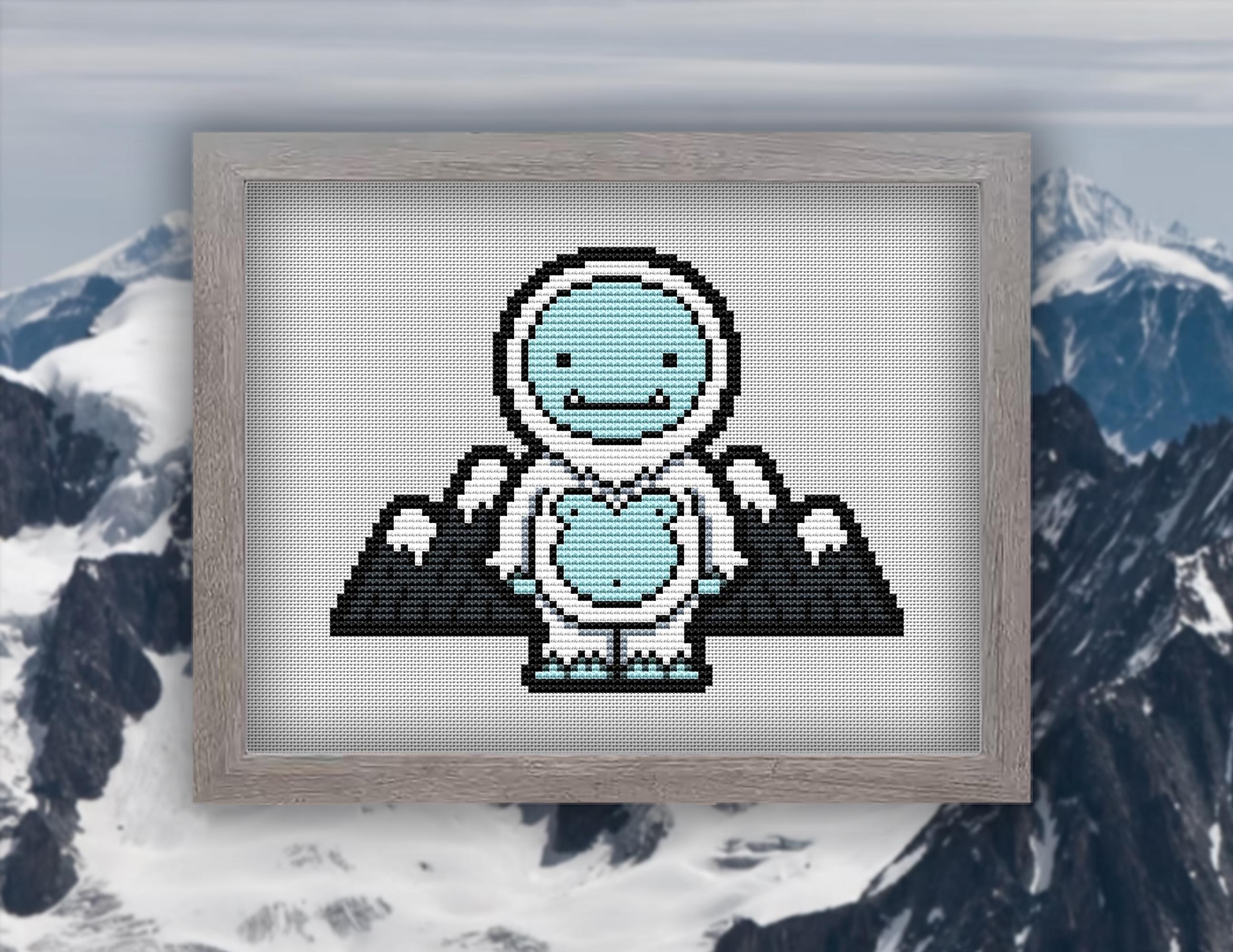 Yeti Digital Cross Stitch Pattern, Instant PDF Download, Beginner ...