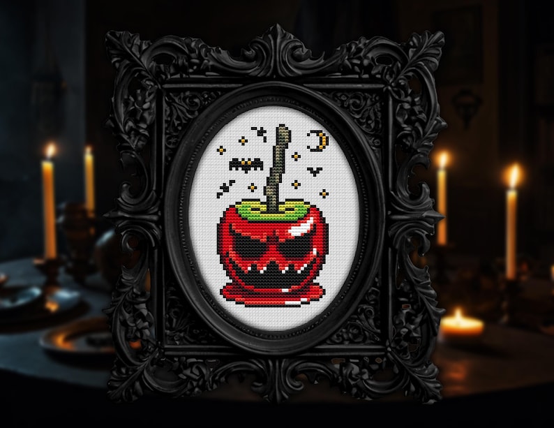 Cursed Apples - Digital Cross Stitch Pattern, Instant PDF Download ...