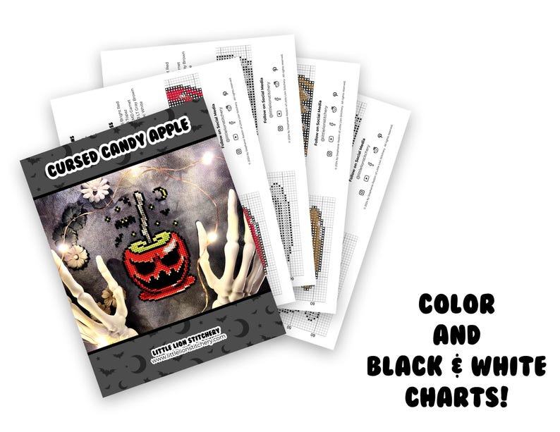 Cursed Apples - Digital Cross Stitch Pattern, Instant PDF Download ...