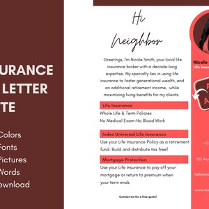 Life Insurance, Insurance Broker Introduction Flyer Template, Mortgage ...