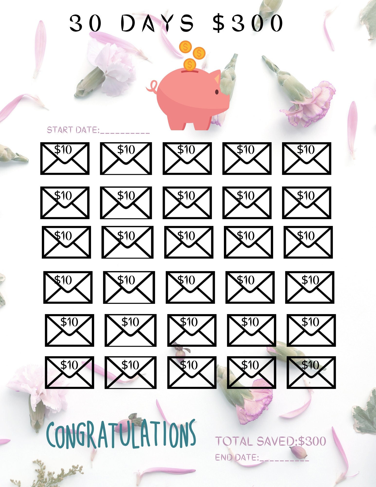 Low Budget Savings Challenge 10 Dollars A Day Affordable Etsy low-budget-savings-challenge-10-dollars-a-day-affordable-etsy