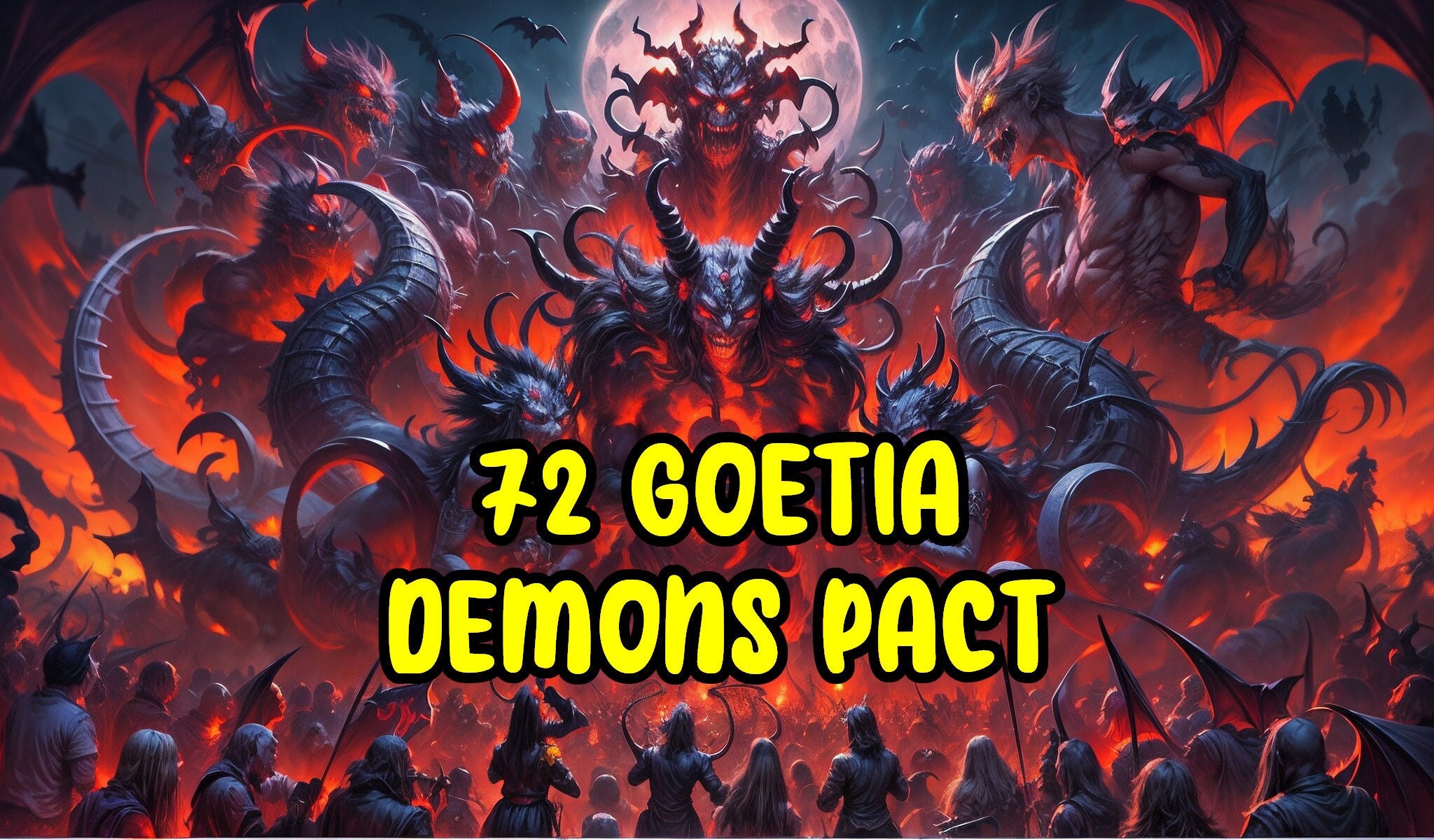 72 DEMON GOETIA PACT Unlock Wealth Love Power & More With - Etsy
