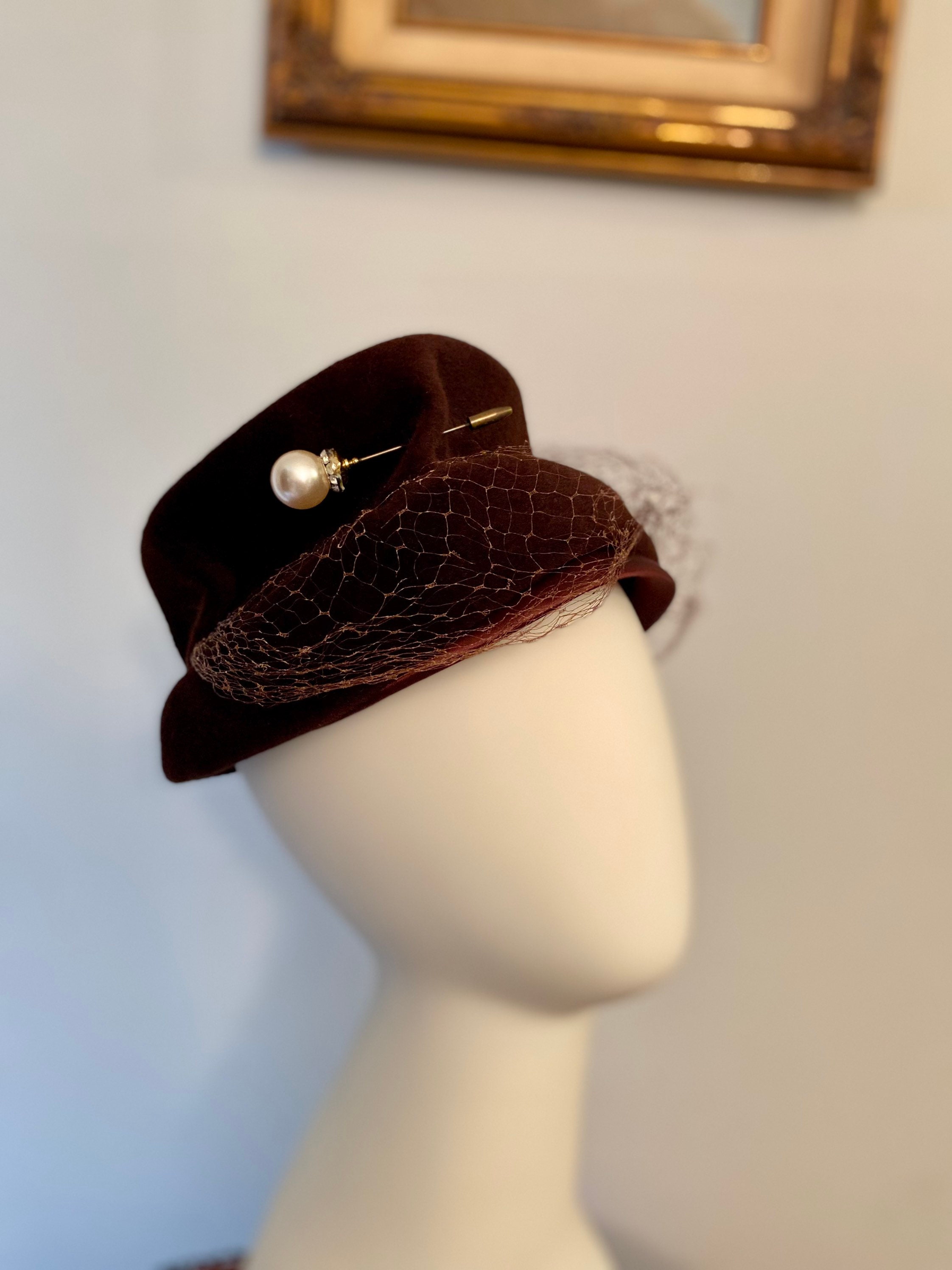 Peachbloom Velour Hat - Etsy