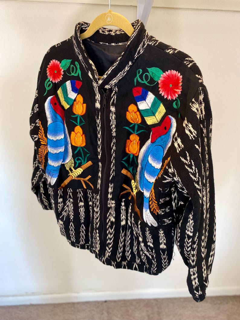 Men’s Vintage Embroidered Jacket - Etsy