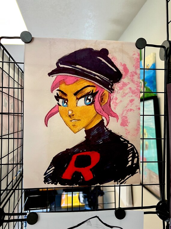Team Go Rocket Girl Print 8x10 on Matte or 5x7 on Glossy Paper - Etsy