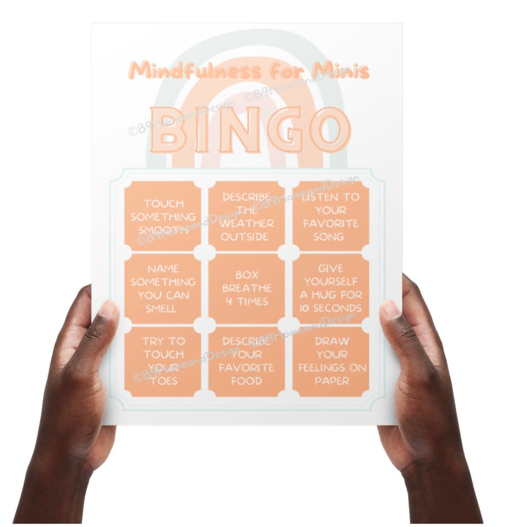 Mindfulness Bingo - Calming Game for Kids, Children, Schools, Home ...