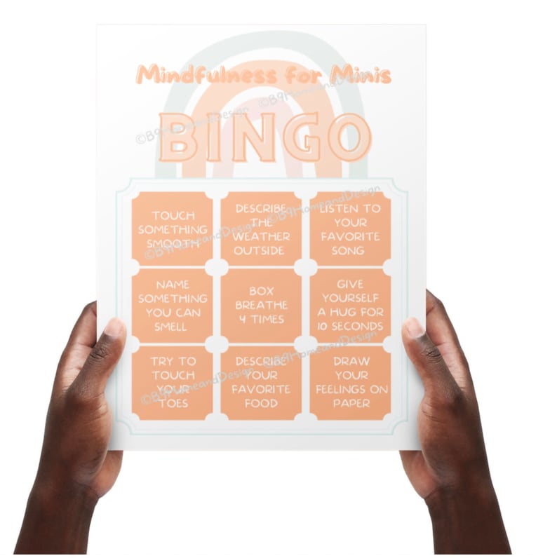 Mindfulness Bingo - Calming Game for Kids, Children, Schools, Home ...