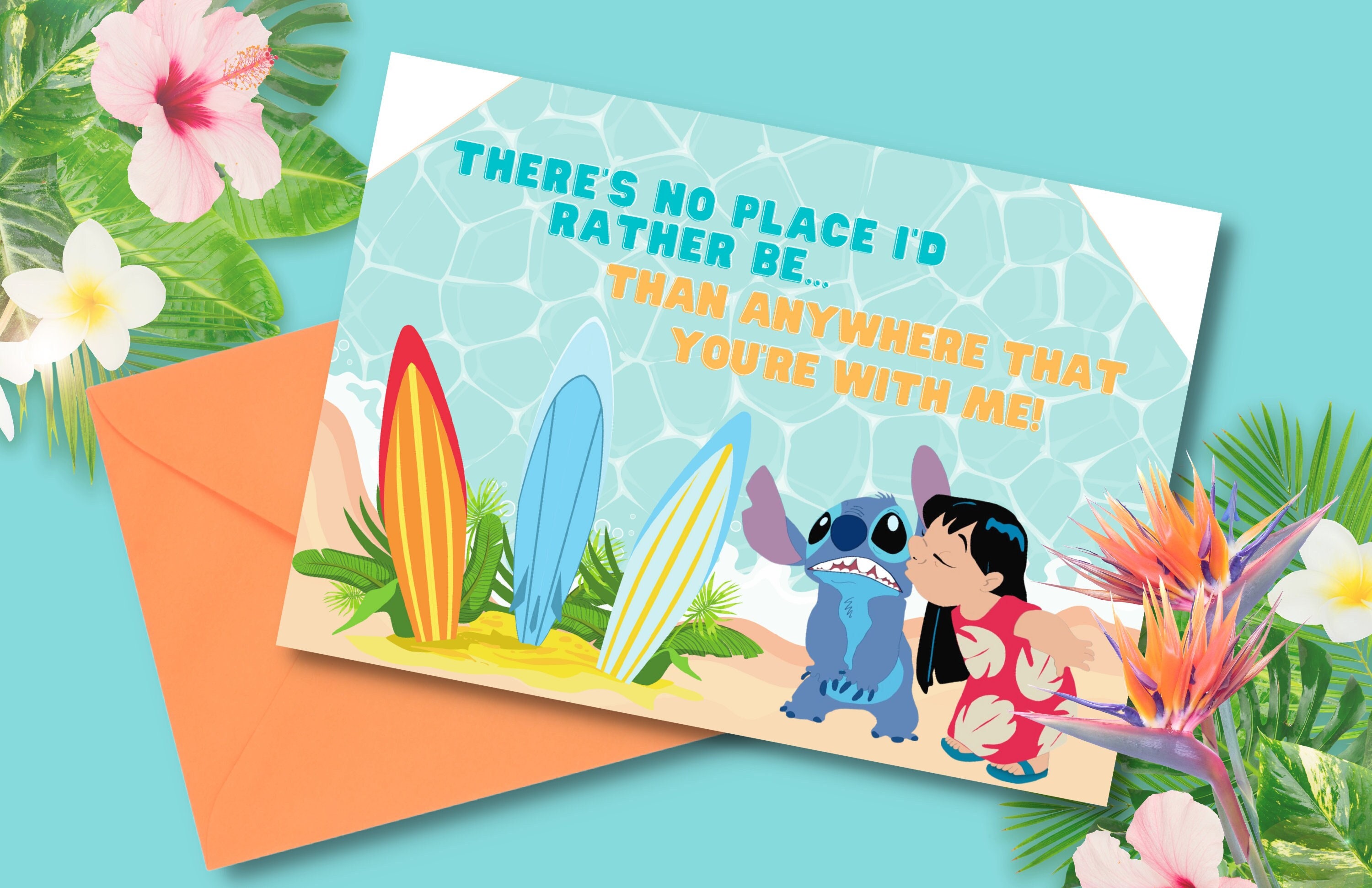 Lilo and Sitch Greeting Card for Birthday, Valentine’s Day, Anniversary ...