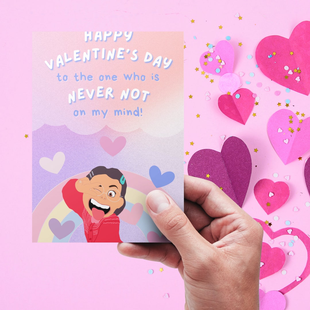 Turning Red Valentine’s Day Card - Digital File - Etsy
