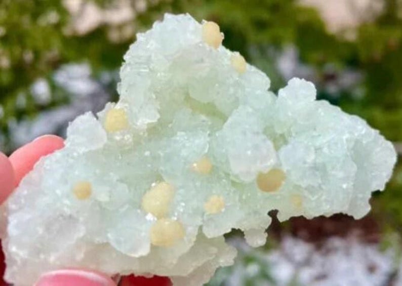 Rare, Prehnite Pseudomorph - Laumontite Specimen With Gyrolite - Etsy