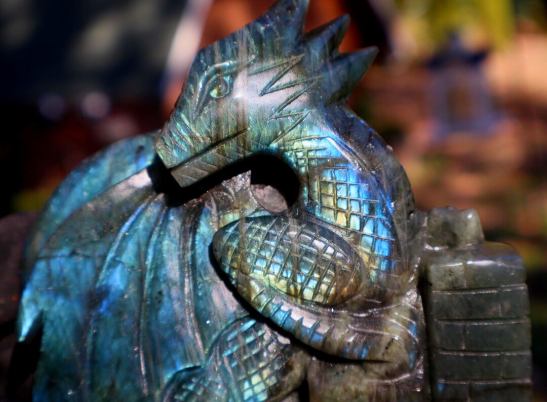 Adorable, Labradorite Dragon - Attracts Commitment and Loyalty - Etsy