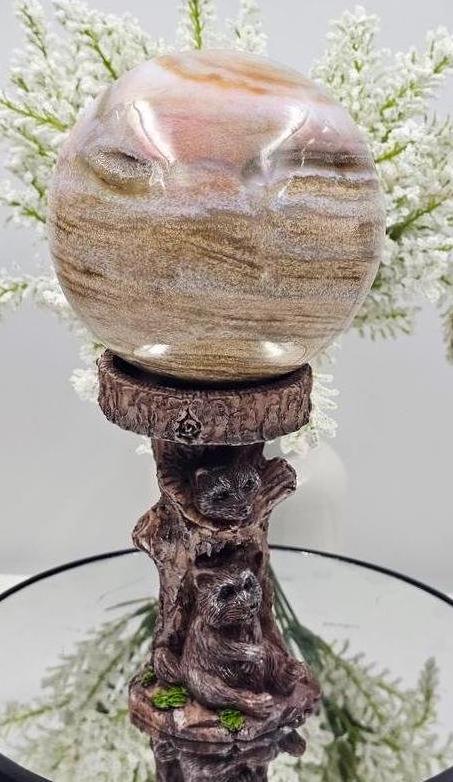 Raccoon Sphere Stand - Hand-carved - Various Sphere Stands - Etsy