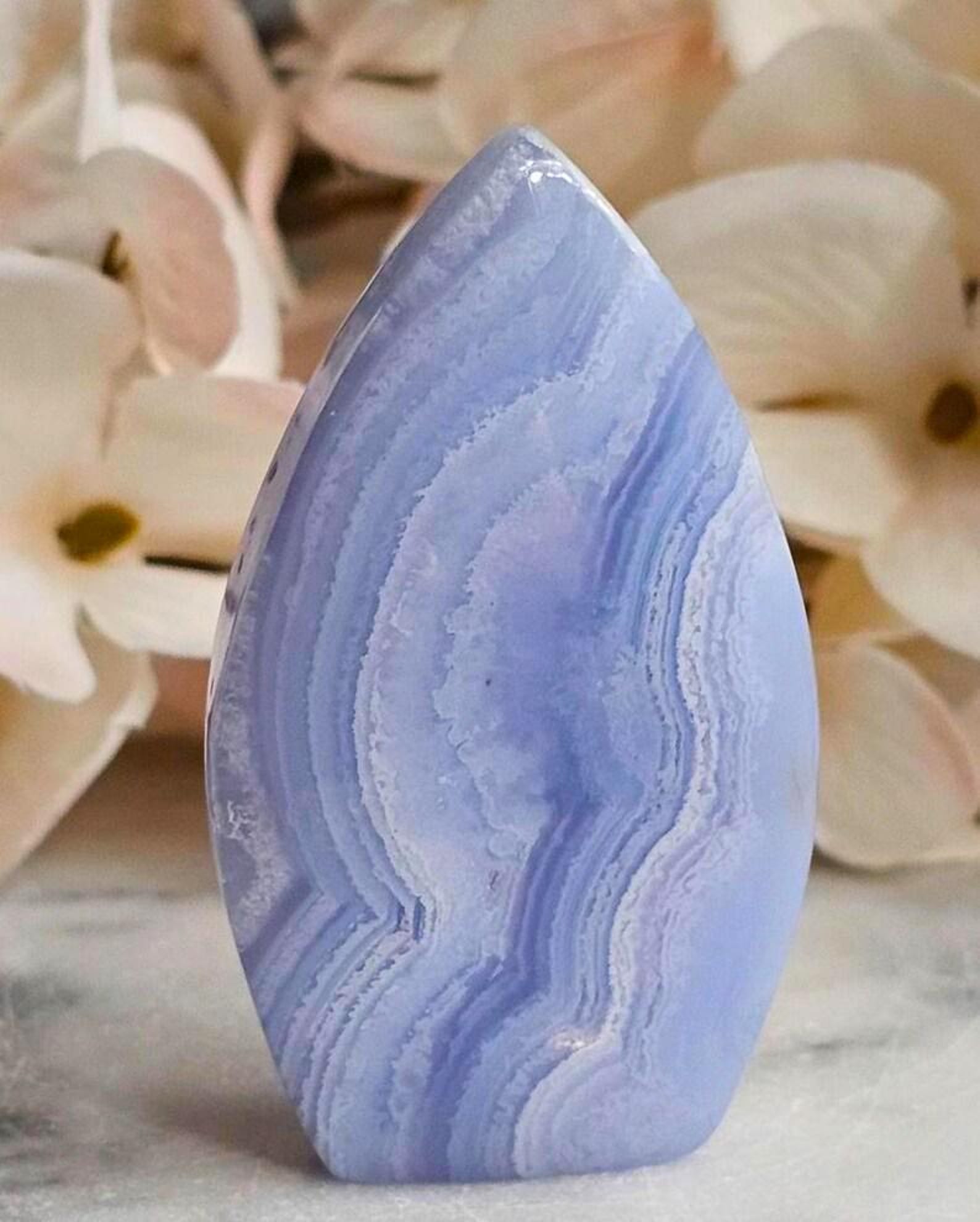 Llama de encaje azul: paz y tranquilidad - Etsy México