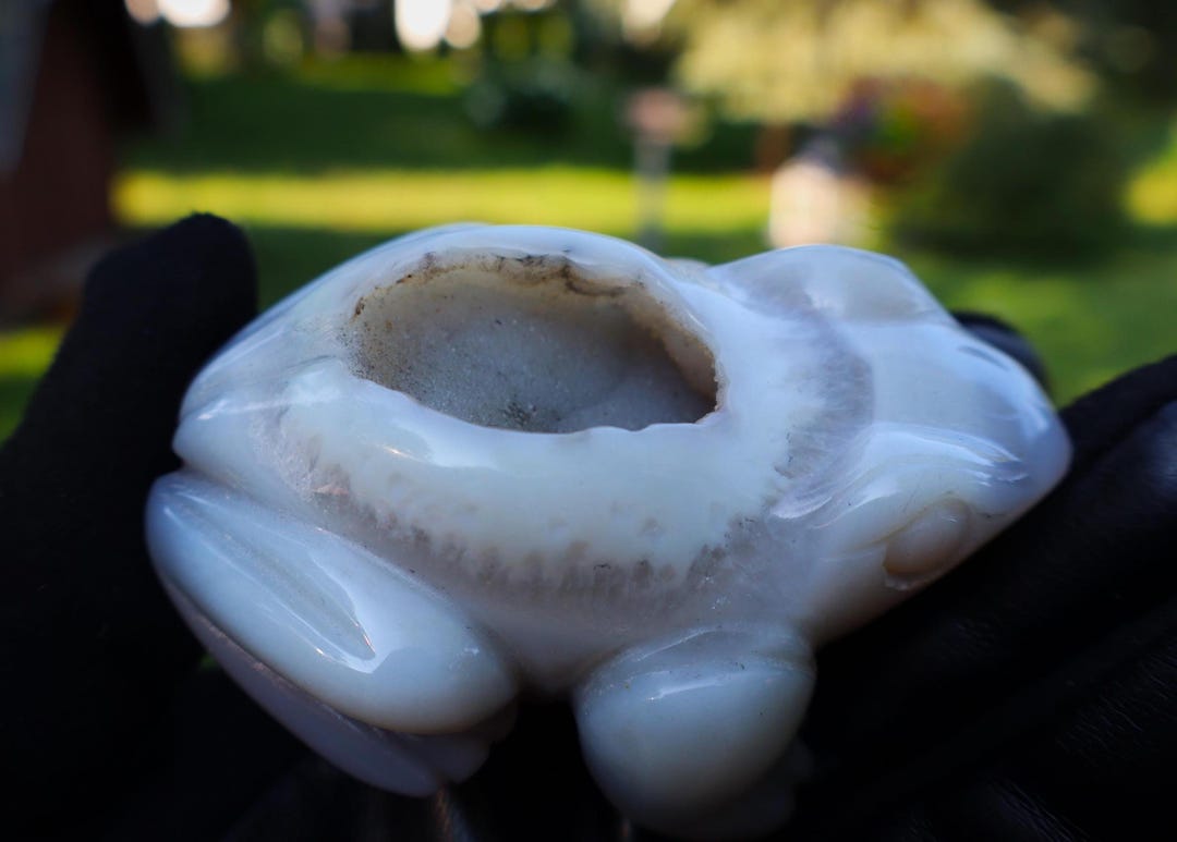 Agate Frog Geode - Stone of Protection - Etsy