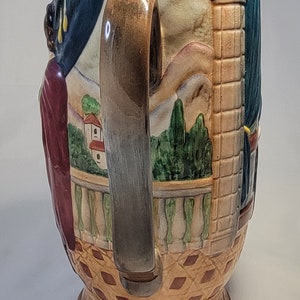 Vintage 1950's Beswick England Pitcher Depicting Balcony Scene From ...