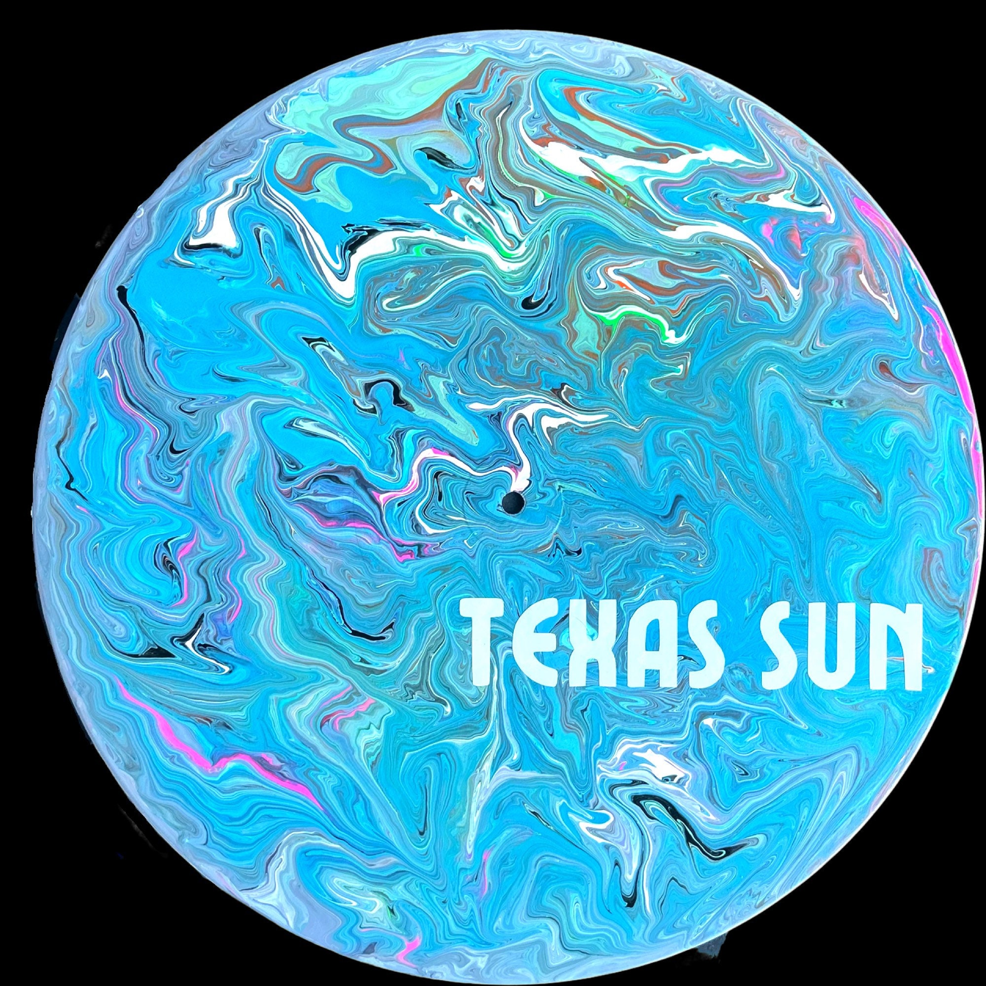 Khruangbin Leon Bridges Texas Sun Song Lyrics Painted Vinyl - Etsy