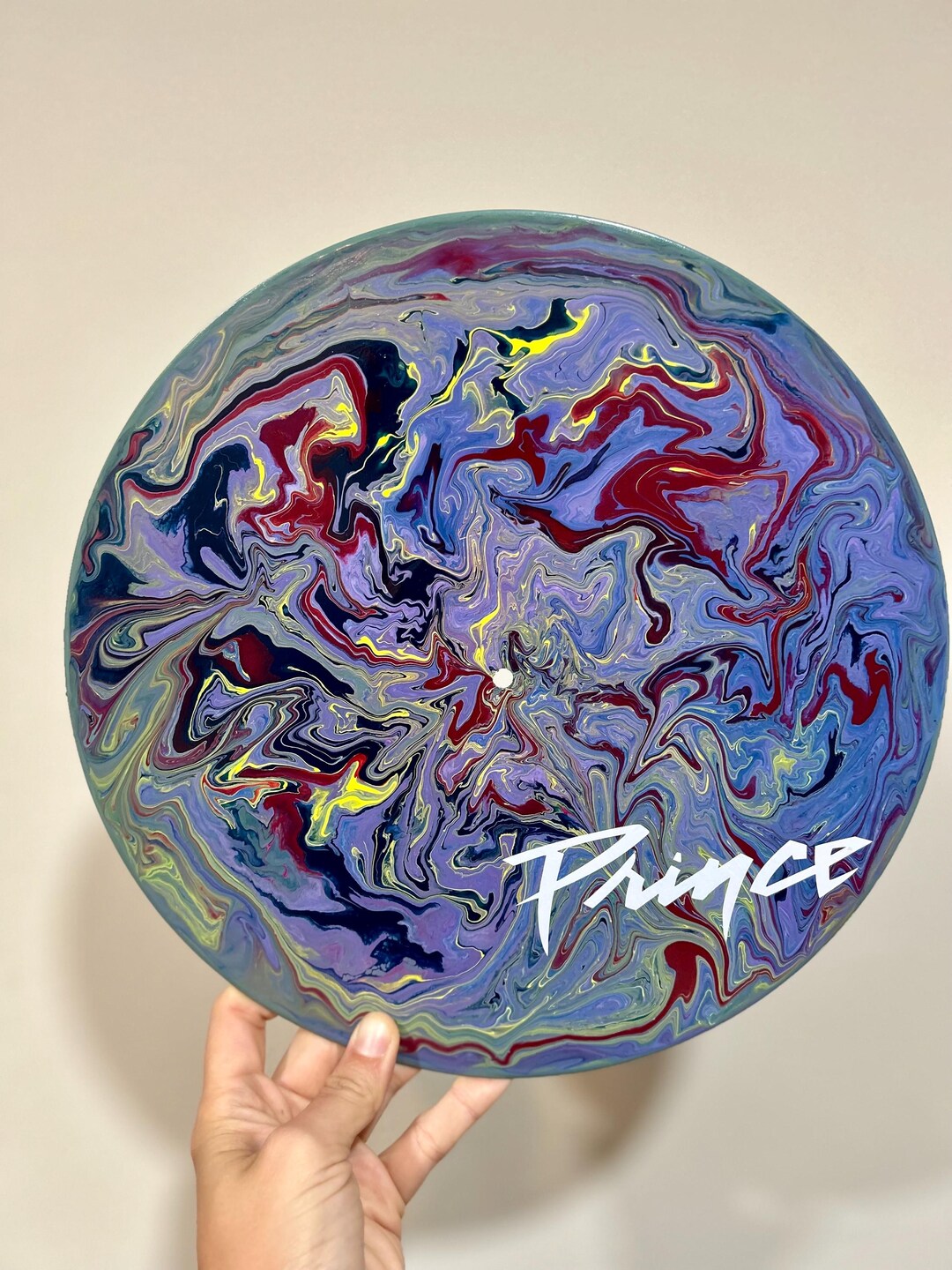 Prince Fan Art | Repurposed Painted Vinyl Record Wall Decor | Prince ...