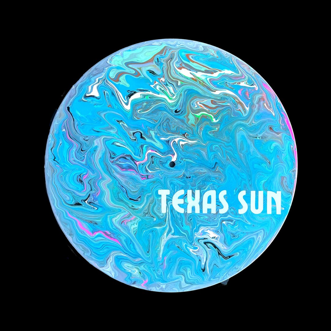 Khruangbin Leon Bridges Texas Sun Song Lyrics Painted Vinyl - Etsy