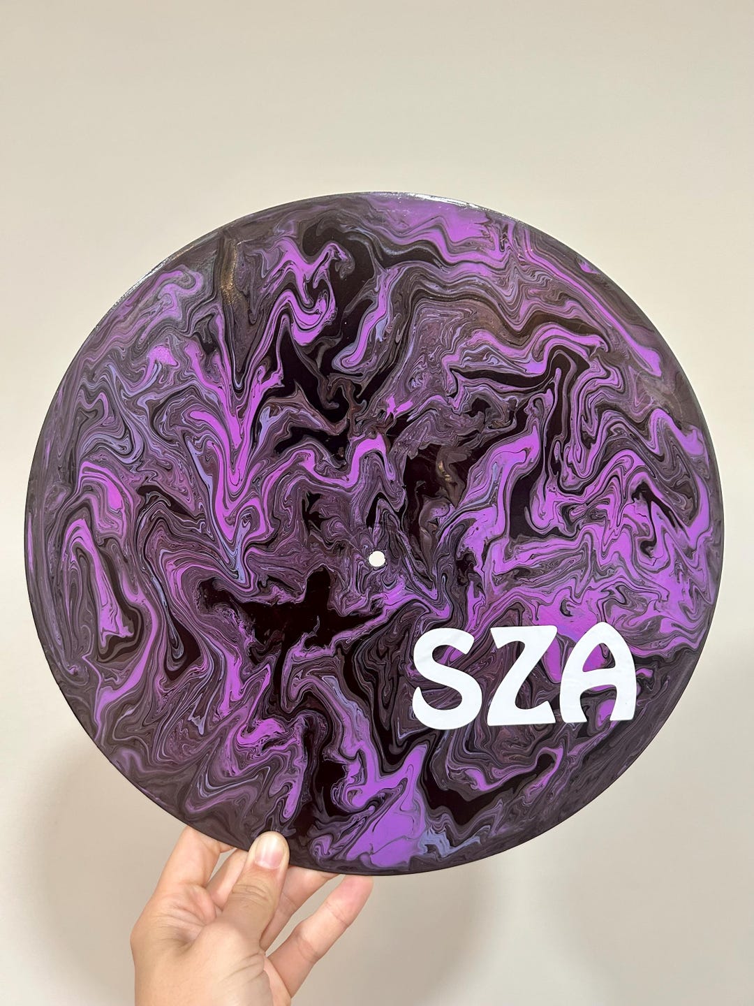 SZA Fan Art | Repurposed Painted Vinyl Record Album Wall Decor | SZA ...