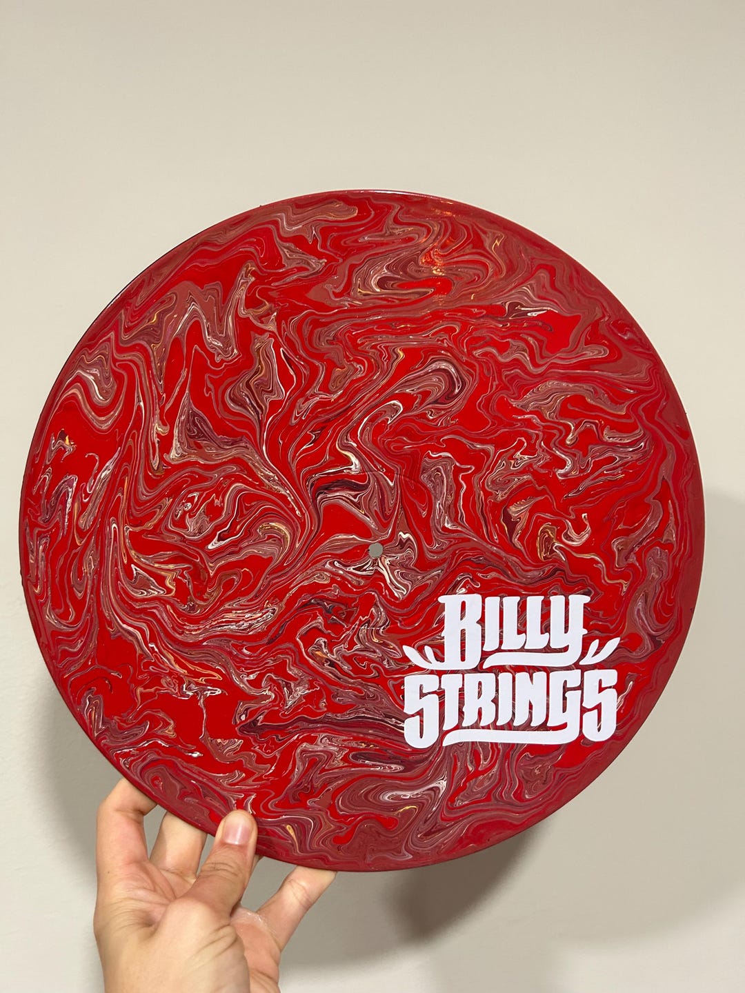 Billy Strings Fan Art | Painted Vinyl Record Wall Decor | BMFS | Billy ...