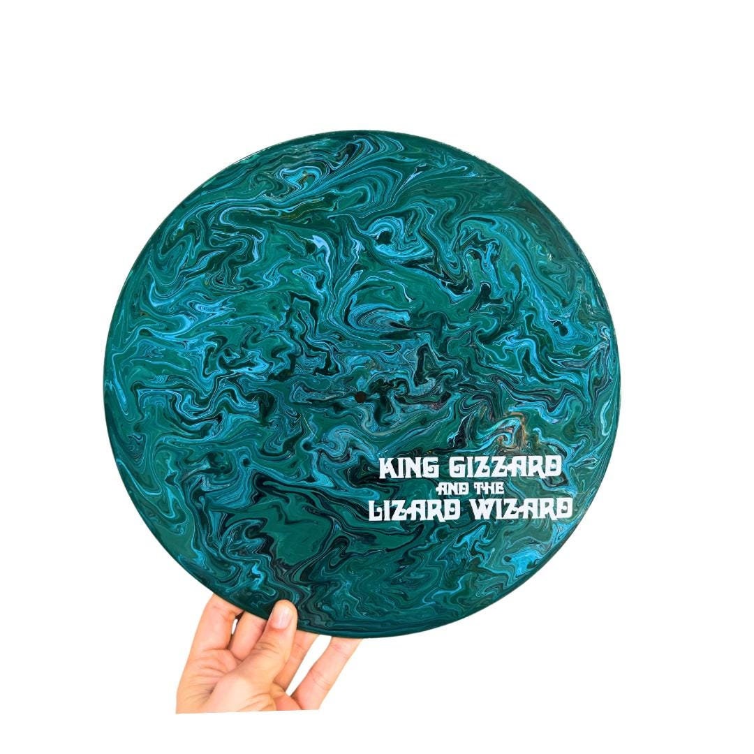 King Gizzard and the Lizard Wizard Art | Painted Vinyl Record Wall ...