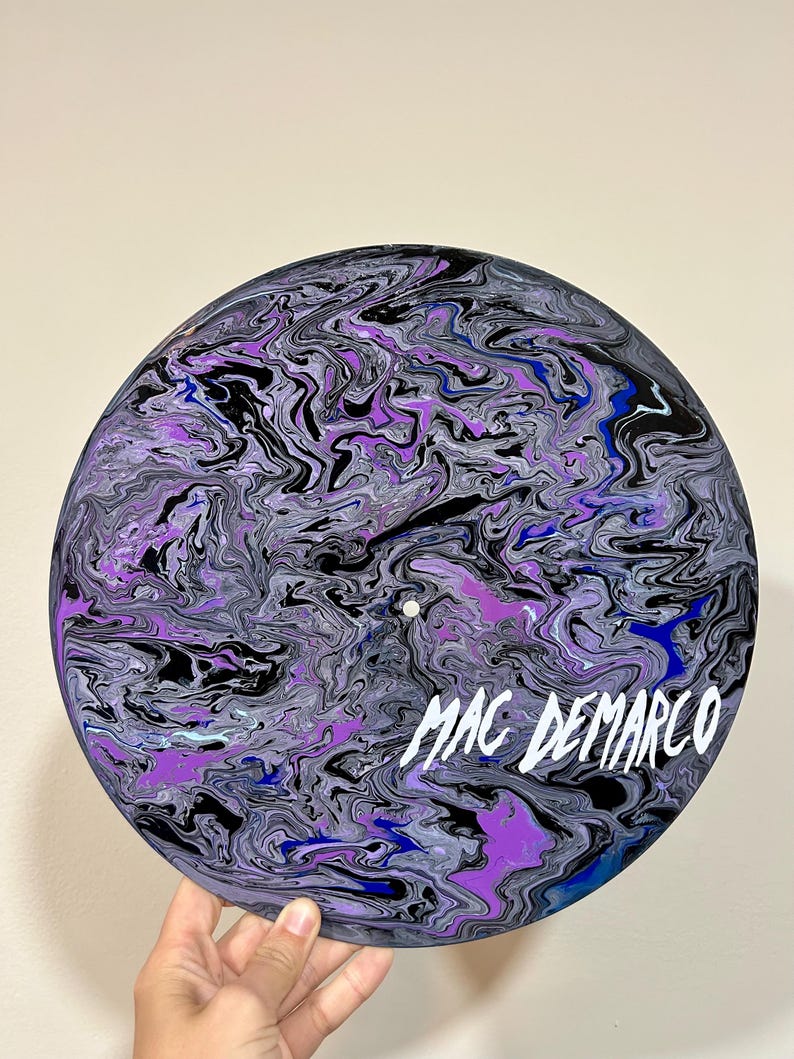 Mac Demarco Fan Art | Repurposed Painted Vinyl Record Album Wall Decor ...