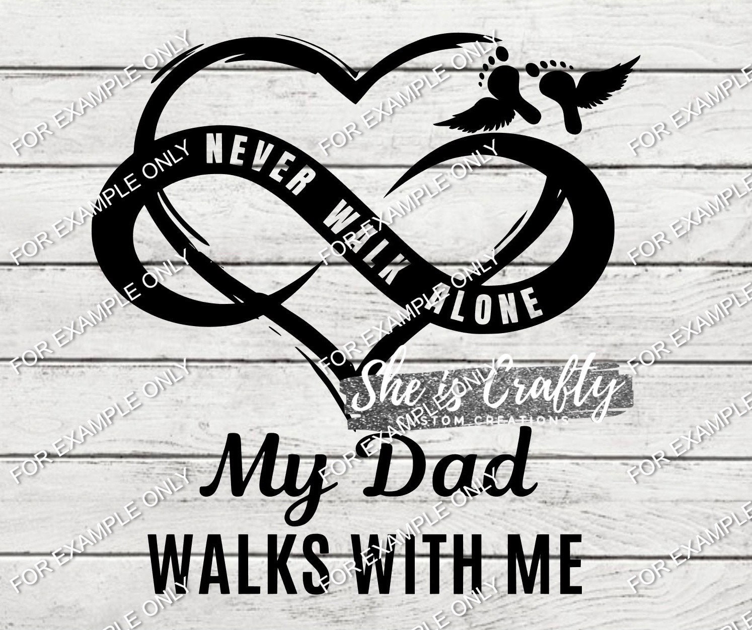 My Dad Walks With Me Svg,my Dad Walks With Me Png, Never Walk Alone Svg - Etsy