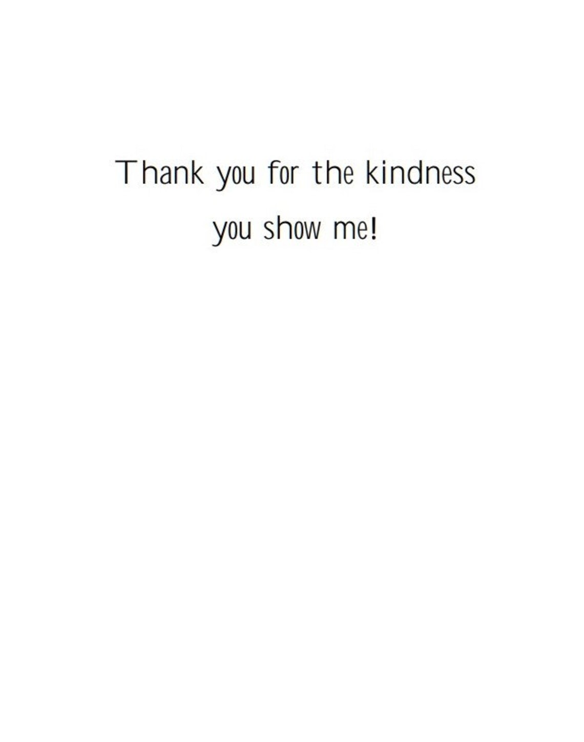 Thank You Kindness Card - Etsy