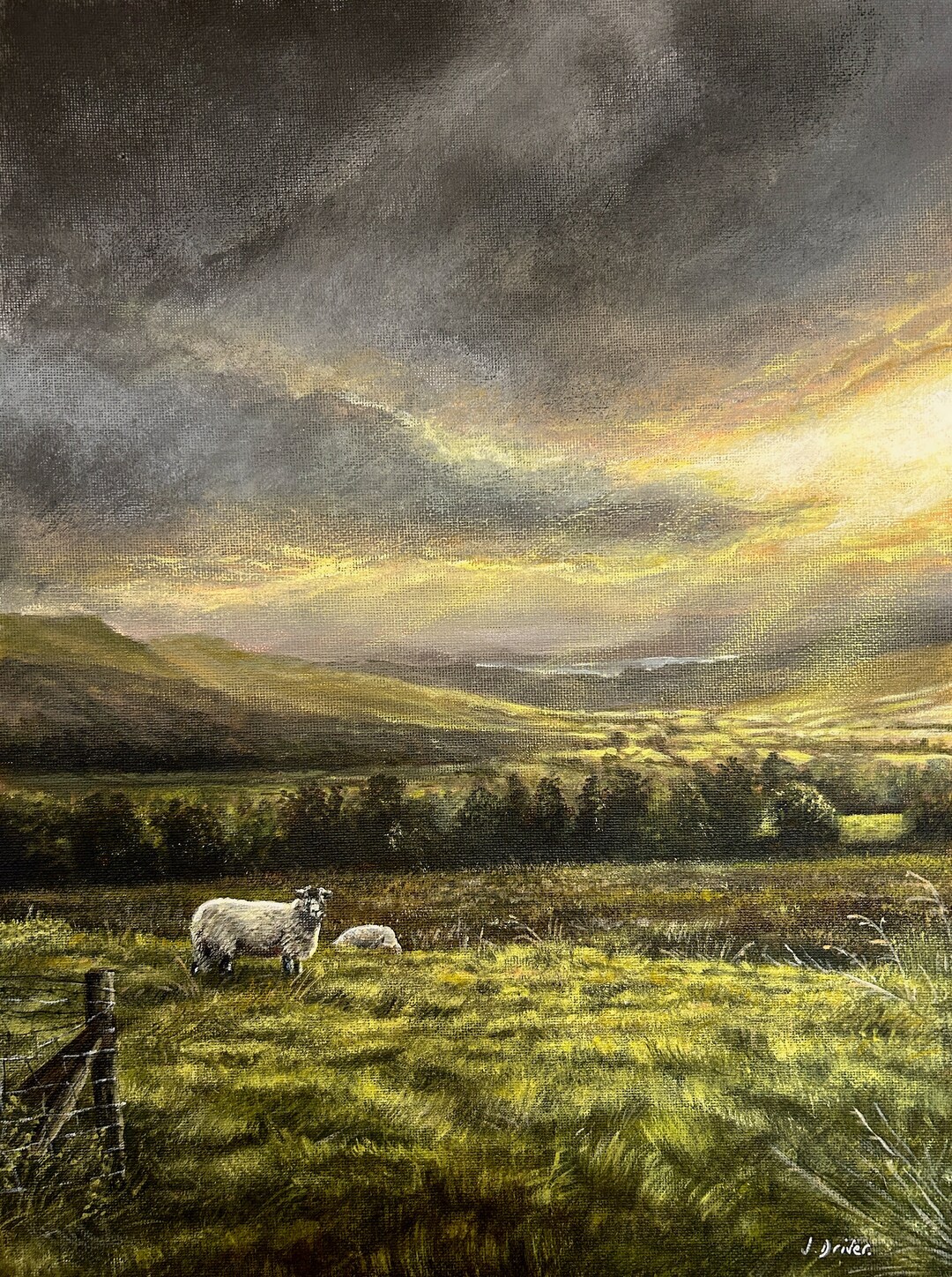 Lake District Landscape Painting A3 Print, Home Decor, Wall Art - Etsy