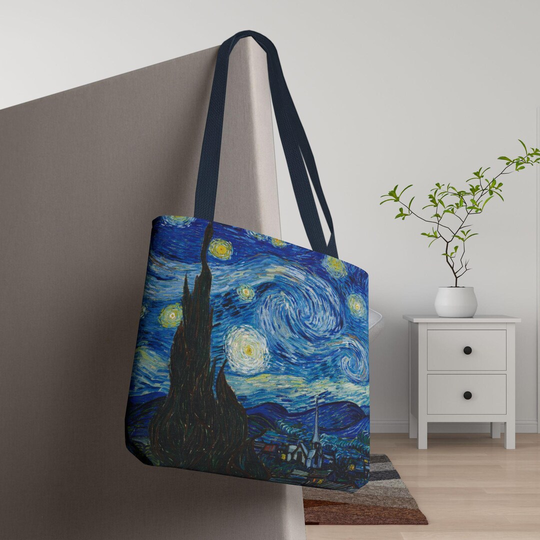 Vincent Van Gogh Tote Bag - the Starry Night Art, Vintage Style Gift ...