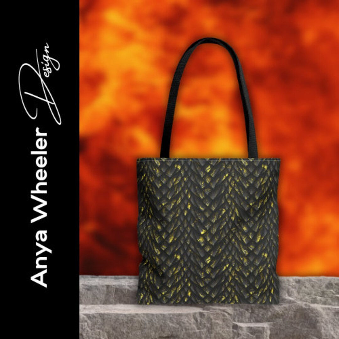 Magical Dragon Scales Tote Bag, Eye-catching Design, Unique Gift for ...