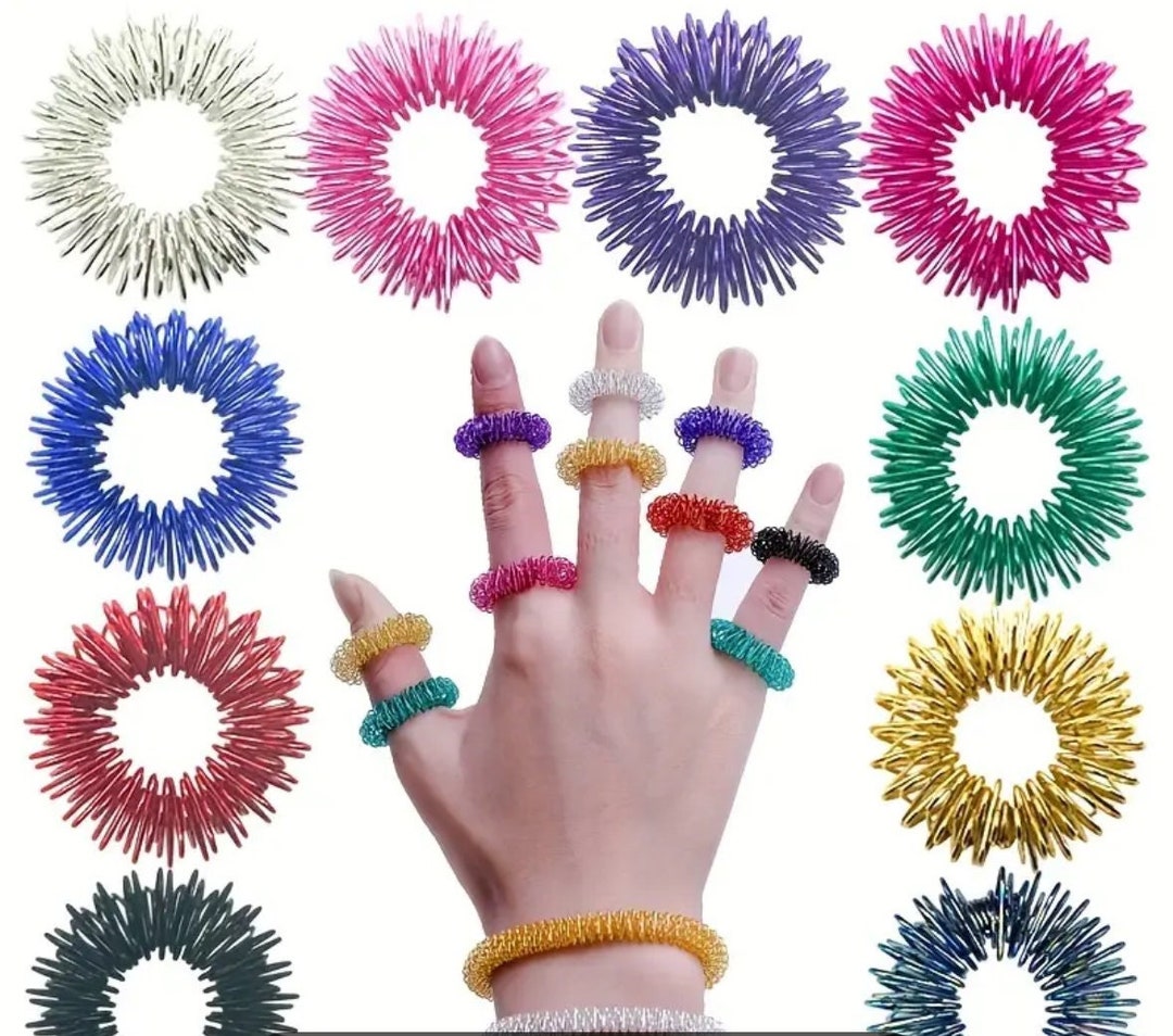 Spiky Sensory Anxiety Rings 2 Pack - Etsy