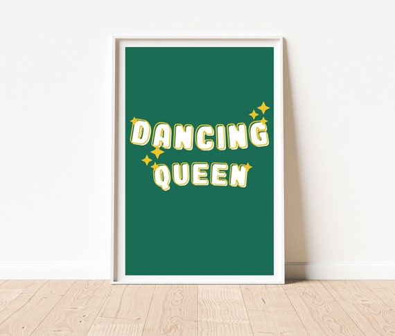 Dancing Queen Printable Wall Art Digital Download Modern - Etsy