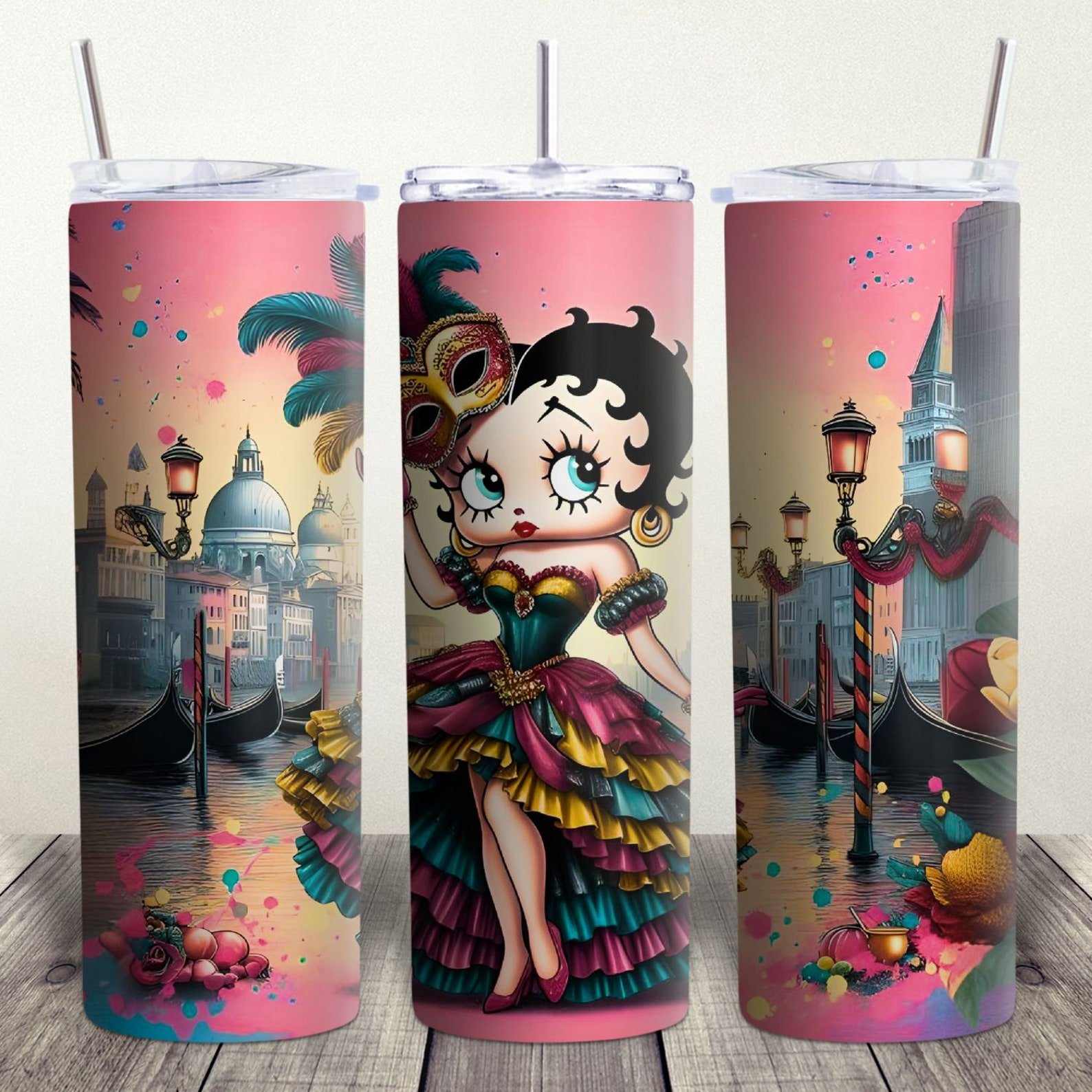 Get 4 Carnival Betty Boop Tumbler Designs+1 Gift Straight,betty Boop ...