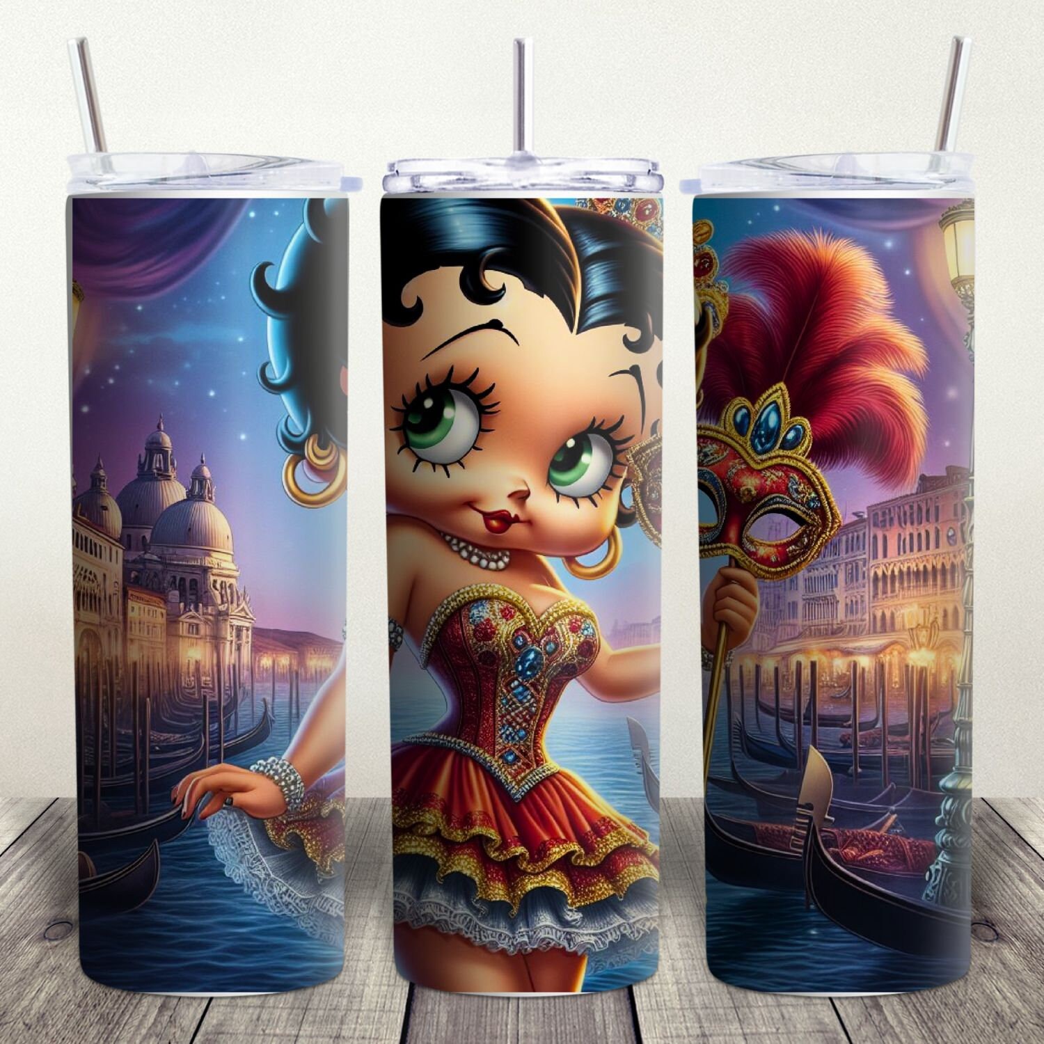 Get 4 Carnival Betty Boop Tumbler Designs+1 Gift Straight,betty Boop ...