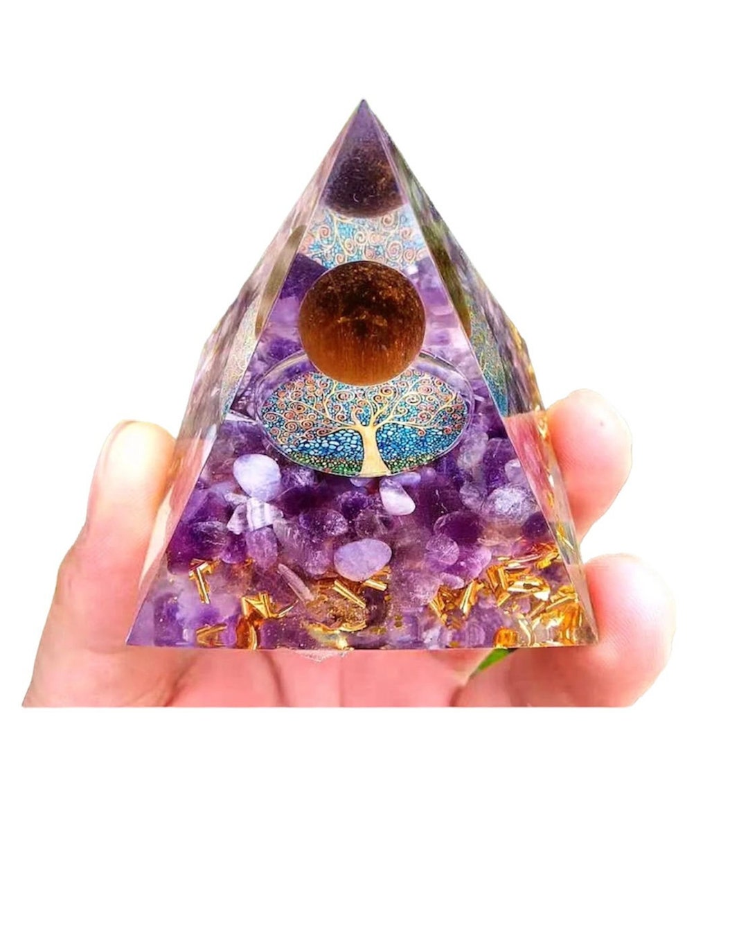 Tree of Life Orgonite Pyramid, Healing, Energy, Crystal Healing - Etsy